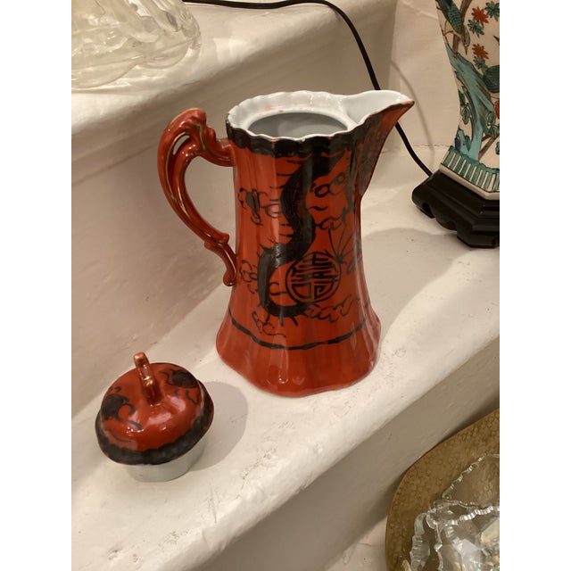 Antique Japanese Porcelain Pitcher | Chairish