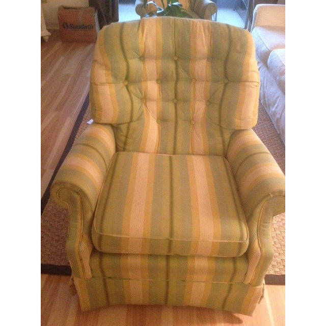 Swivel Rocking Club Chairs Tufted - a Pair Mid Century | Chairish