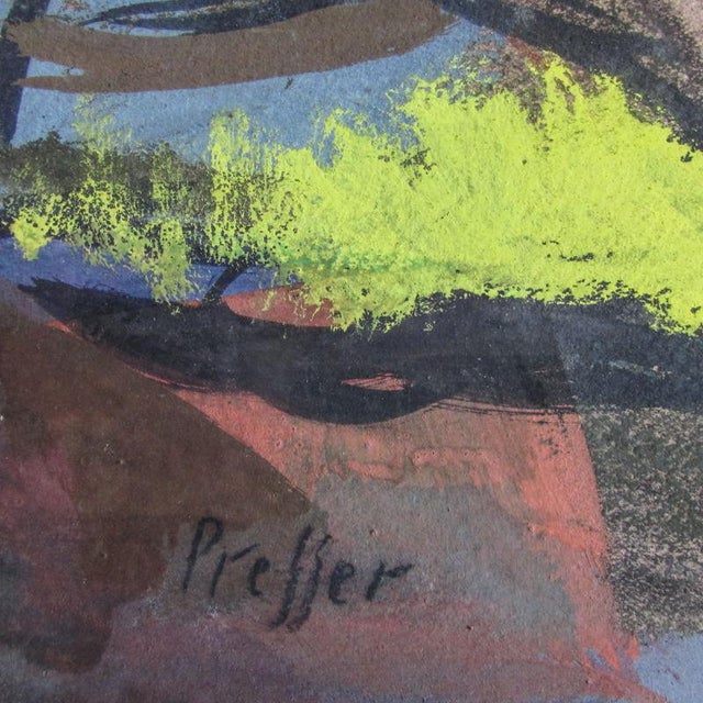Josef Presser (American, 1907-1967) Mixed Media Painting Readying the ...