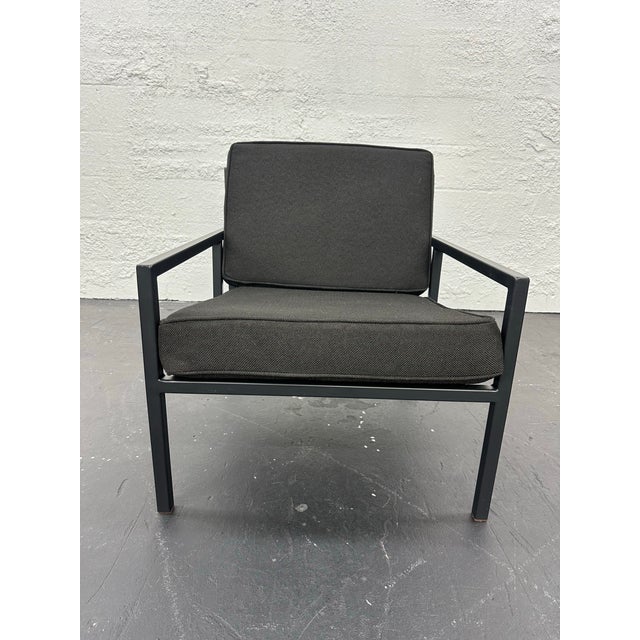 1950s Darrell Landrum for Avard Steel Lounge Chair and Ottoman Set ...