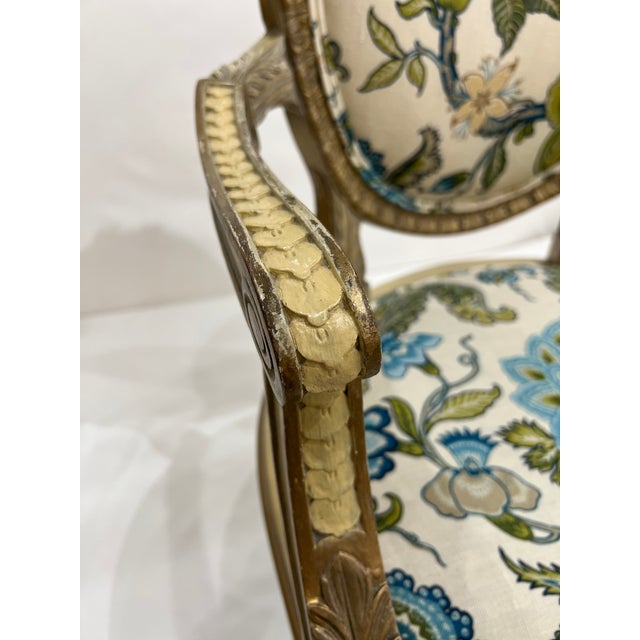 Early 20th Century Attributed Louis XVI Bergere Armchair with Carved ...