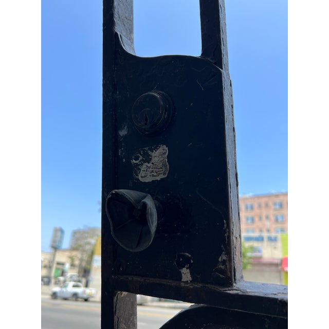 1920s Oversized Gothic Driveway Gates in Solid Iron - Set of 2 | Chairish