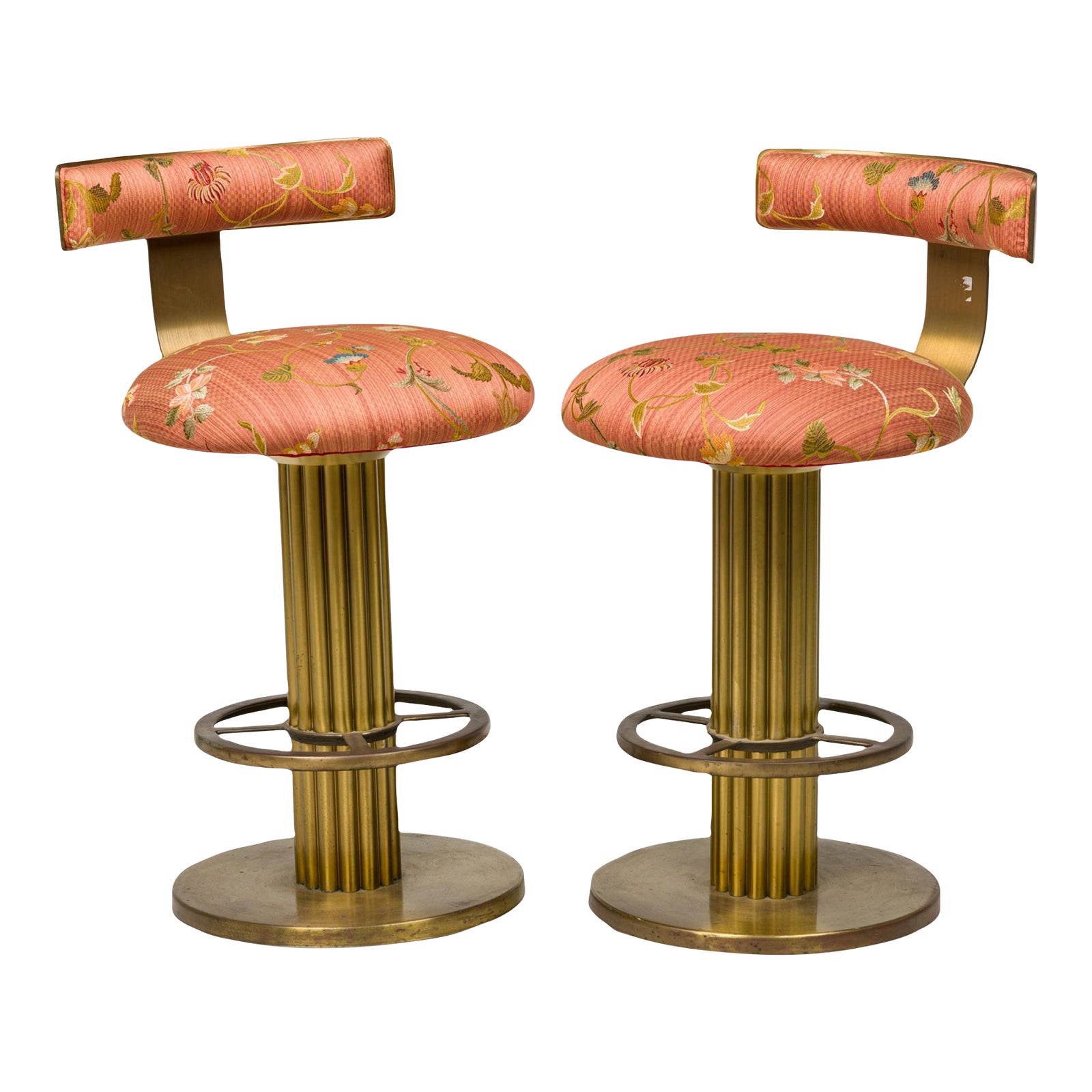 Designs for Leisure Mid-Century American Fluted Column Floral ...