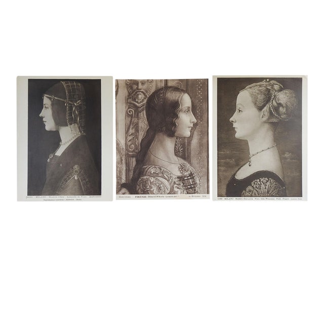 Antique Grand Tour Photographs of Womens Portraits - Set of 3 | Chairish