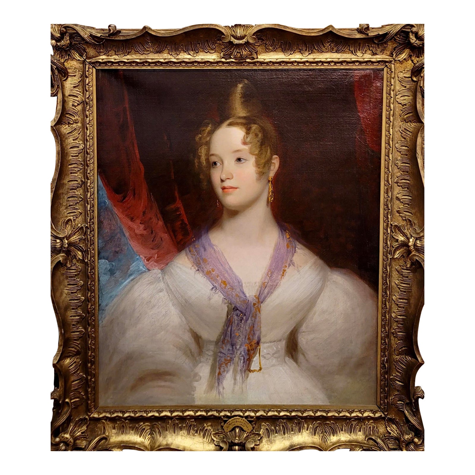 Sir Martin Archer Shee -Portrait of a Young Aristocratic Lady-19th ...