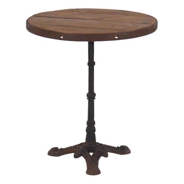 Antique Round Terrace Table, 1900s | Chairish