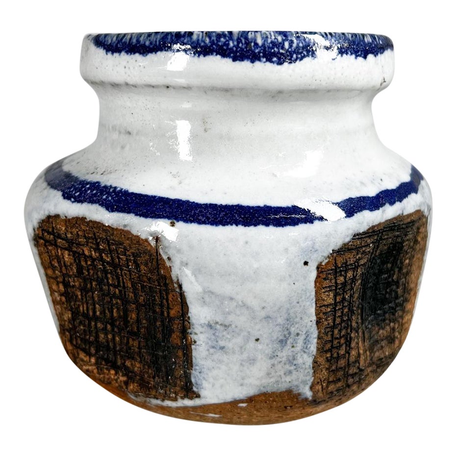 1970s Art Pottery Abstract Vase Small Vessel by Wheeler Pottery | Chairish