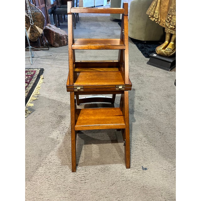 Classic Wood Library Chair | Chairish