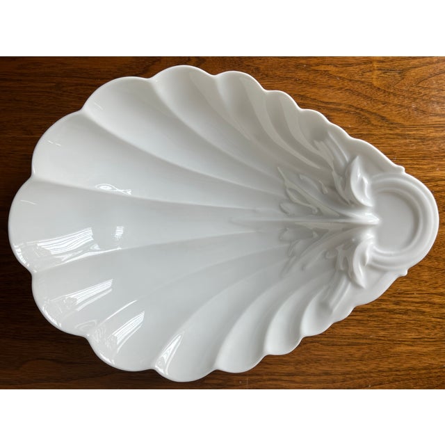 Antique Limoges Large Shell-Form Porcelain Dish | Chairish