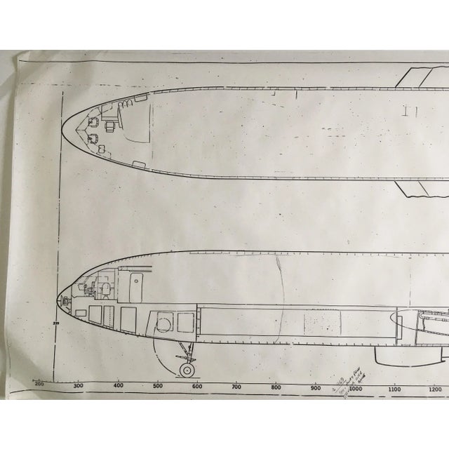 1970s Aircraft Blueprint: DC-10 Series 30 Inboard Profile | Chairish