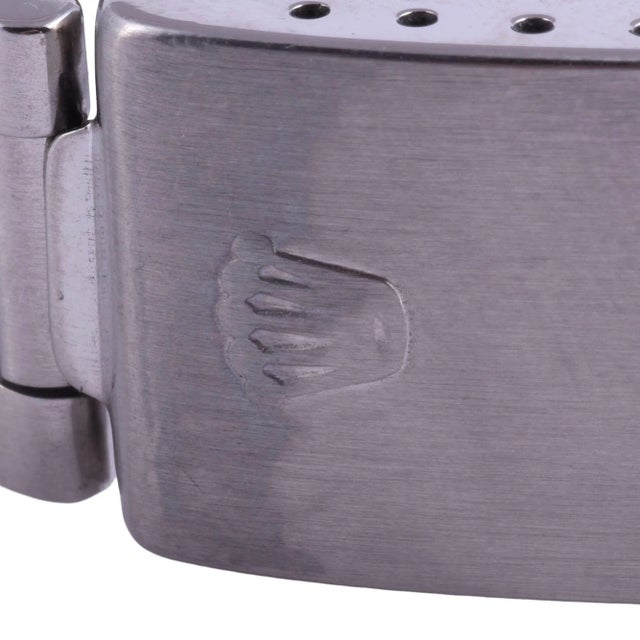 1990s Rolex Air King Original Brushed Silver Dial Wrist Watch | Chairish