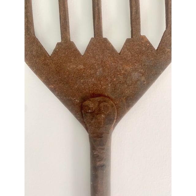 19th Century Hand Forged Iron Harpoon on Custom Wall Mount | Chairish