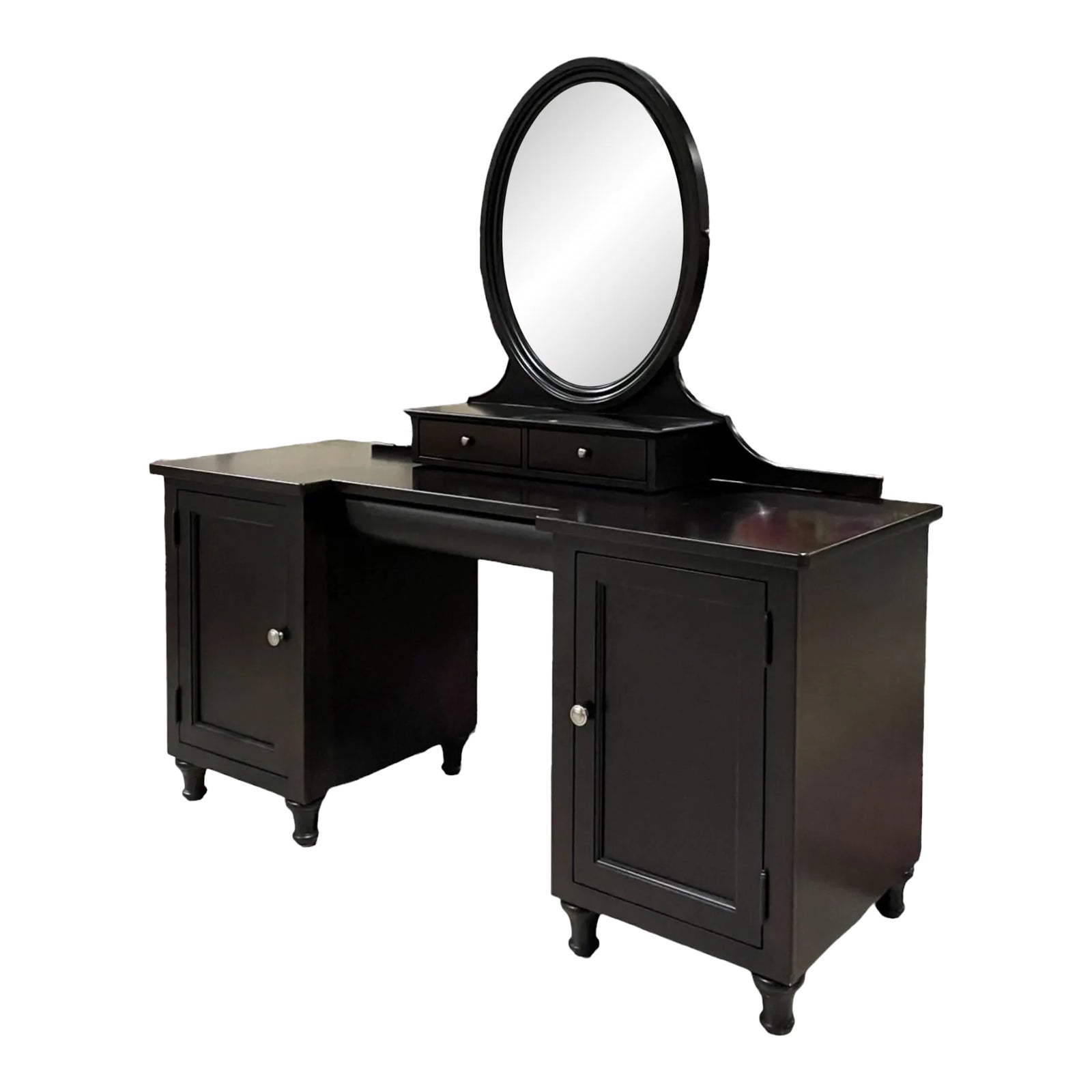 Vintage Drexel Heritage Dressing Room Vanity Table With Mirror | Chairish