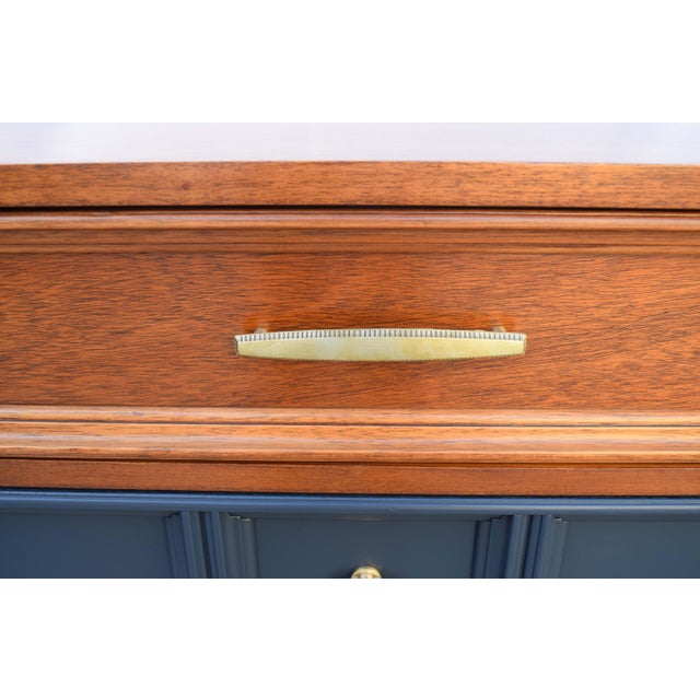 Mid 20th Century Mid-Century Modern Dixie Black and Walnut Sideboard ...