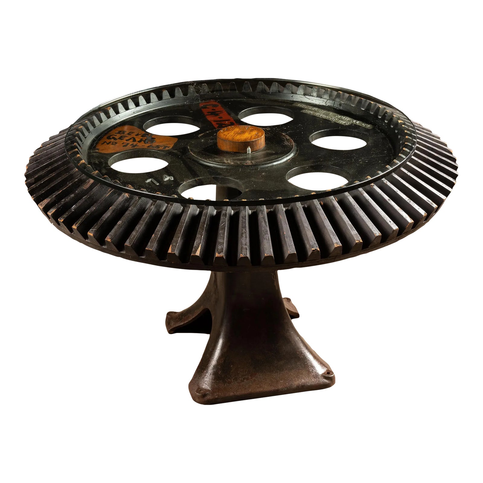Antique Milwaukee Foundry Mold Coffee Table | Chairish