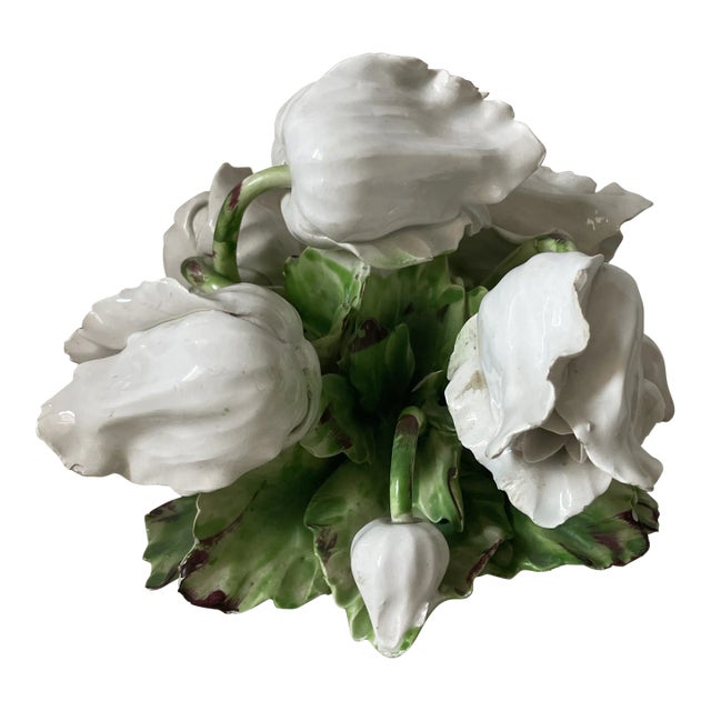 Italian Ceramic Tulip Centerpiece | Chairish