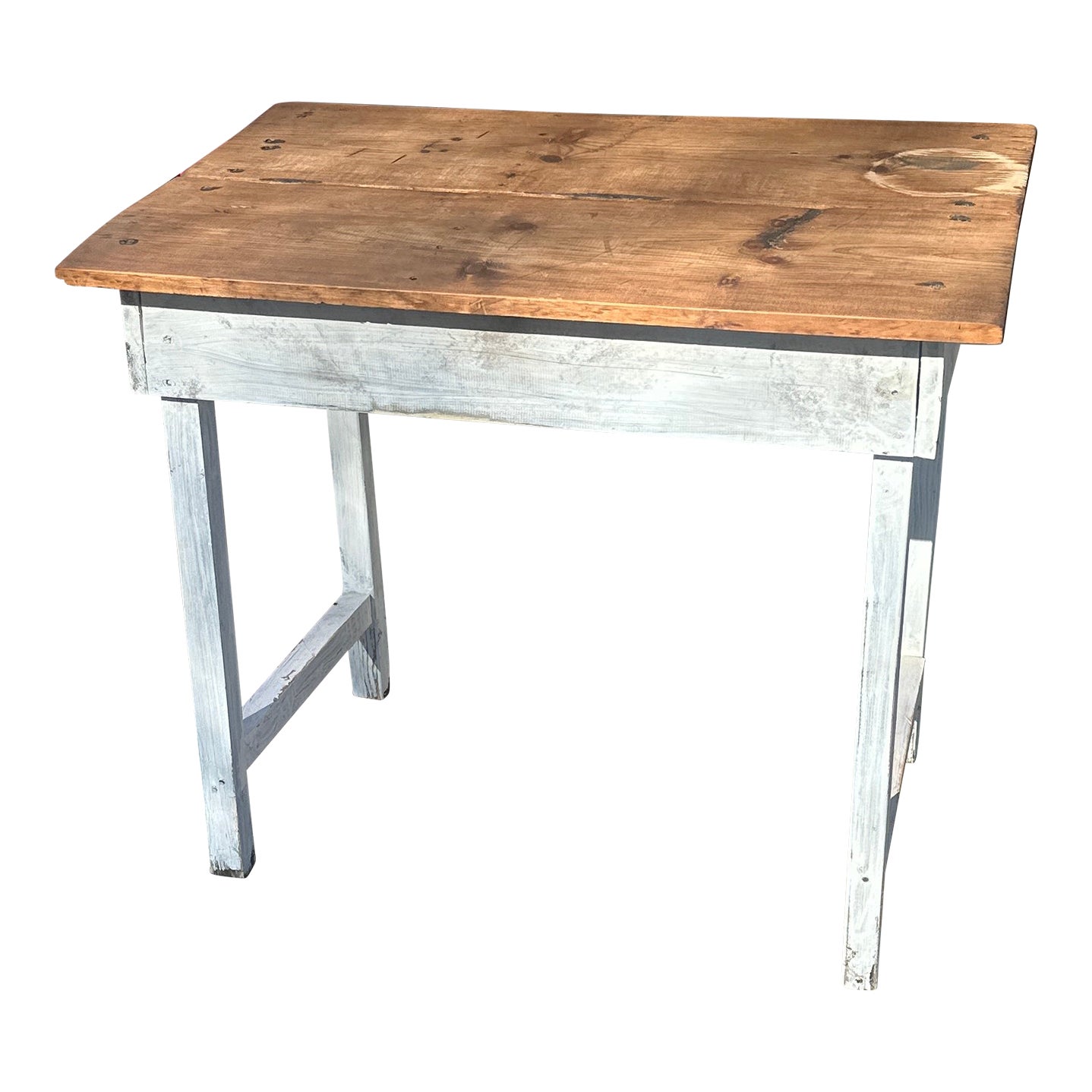 1970s Small Rustic Work Table | Chairish