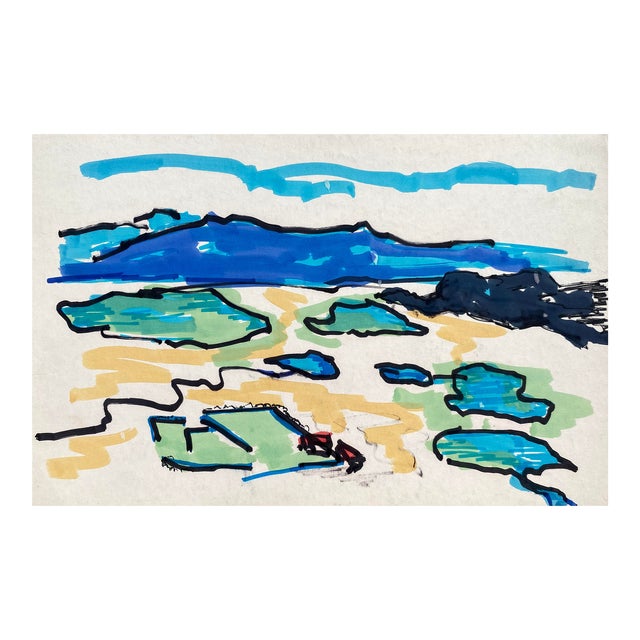 1966 Alexandra Merker Iceland Landscape | Chairish