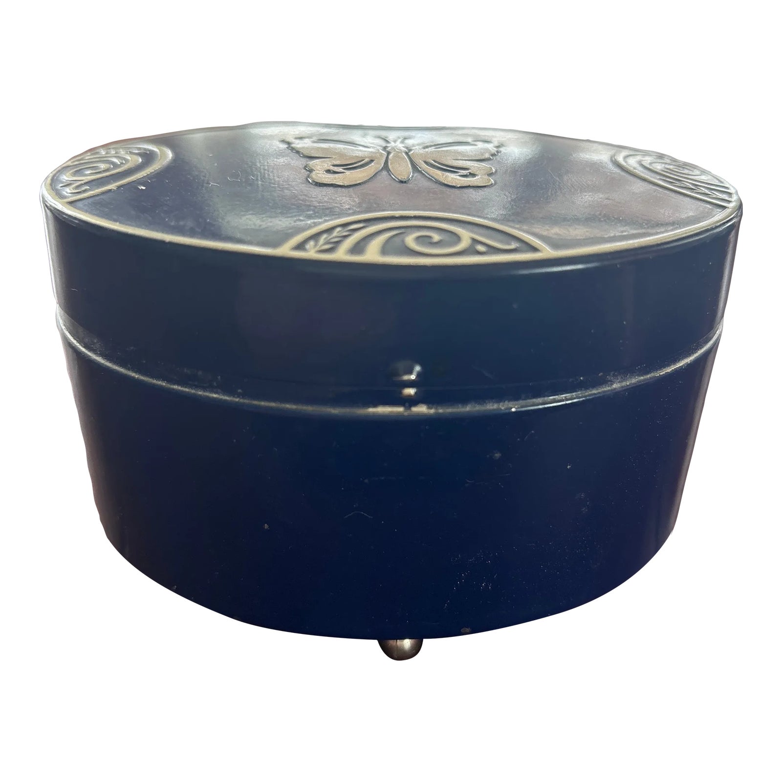 Early 20th Century Lucretia Vanderbilt Vanity Powder Trinket Box | Chairish