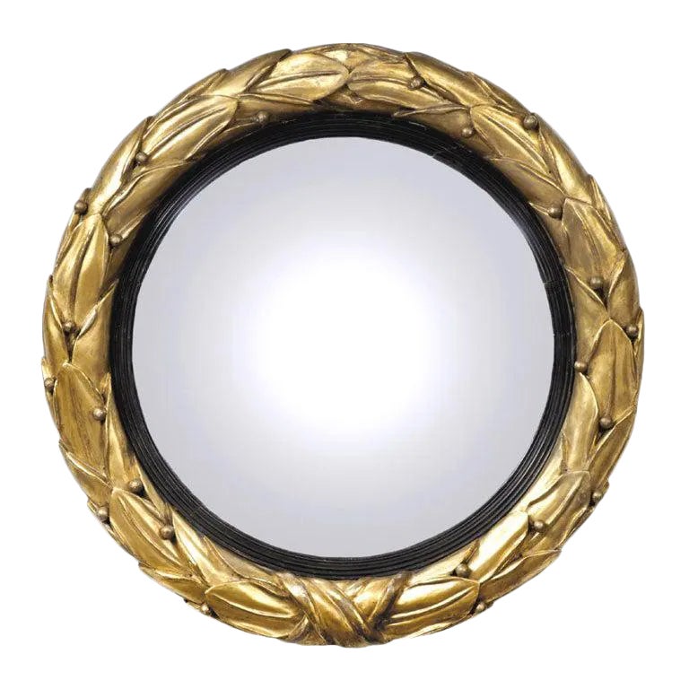 English Regency Convex Mirror | Chairish