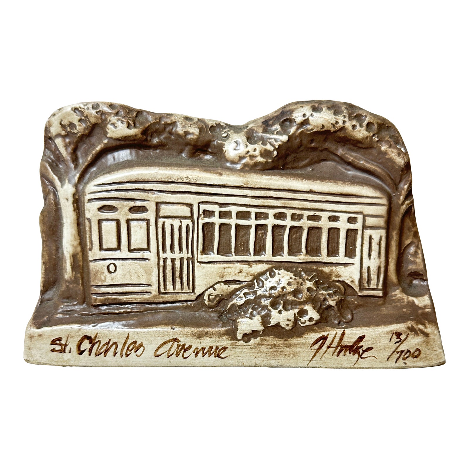 St. Charles Ave. Street Car Pottery | Chairish