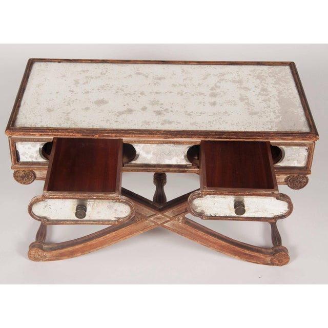 Mid-Century Modern Hollywood Regency Mirror Coffee or Side Table | Chairish