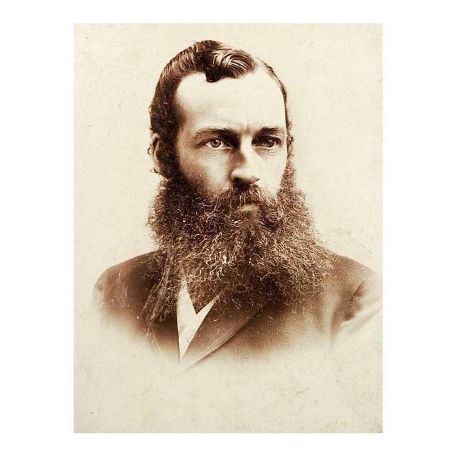 Vintage Victorian Photo "Intense Man With Beard", 1880s | Chairish
