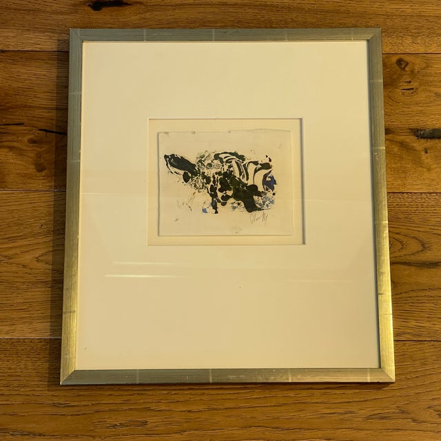 Signed Carl Plansky Monotype | Chairish