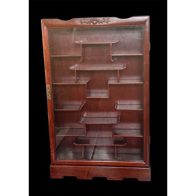 Mid Century Chinese Japanese Asian Cabinet Snuff Bottle Collection ...