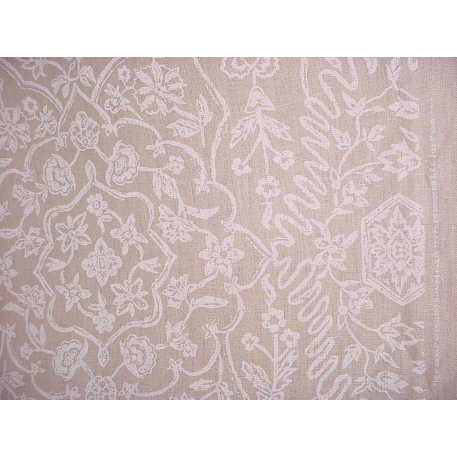 Traditional Lee Jofa New Shiraz Bay Linen Beige Medallion Upholstery ...