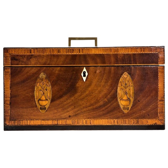 George III Inlaid Tea Caddy | Chairish