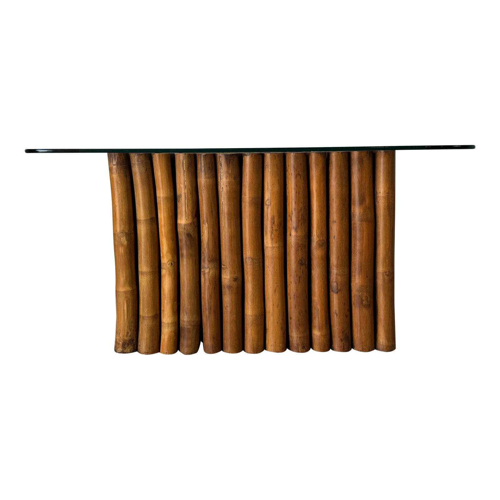 Vintage Antonio “Budji” Layug - Style Sculptural Cluster Bamboo & Glass ...