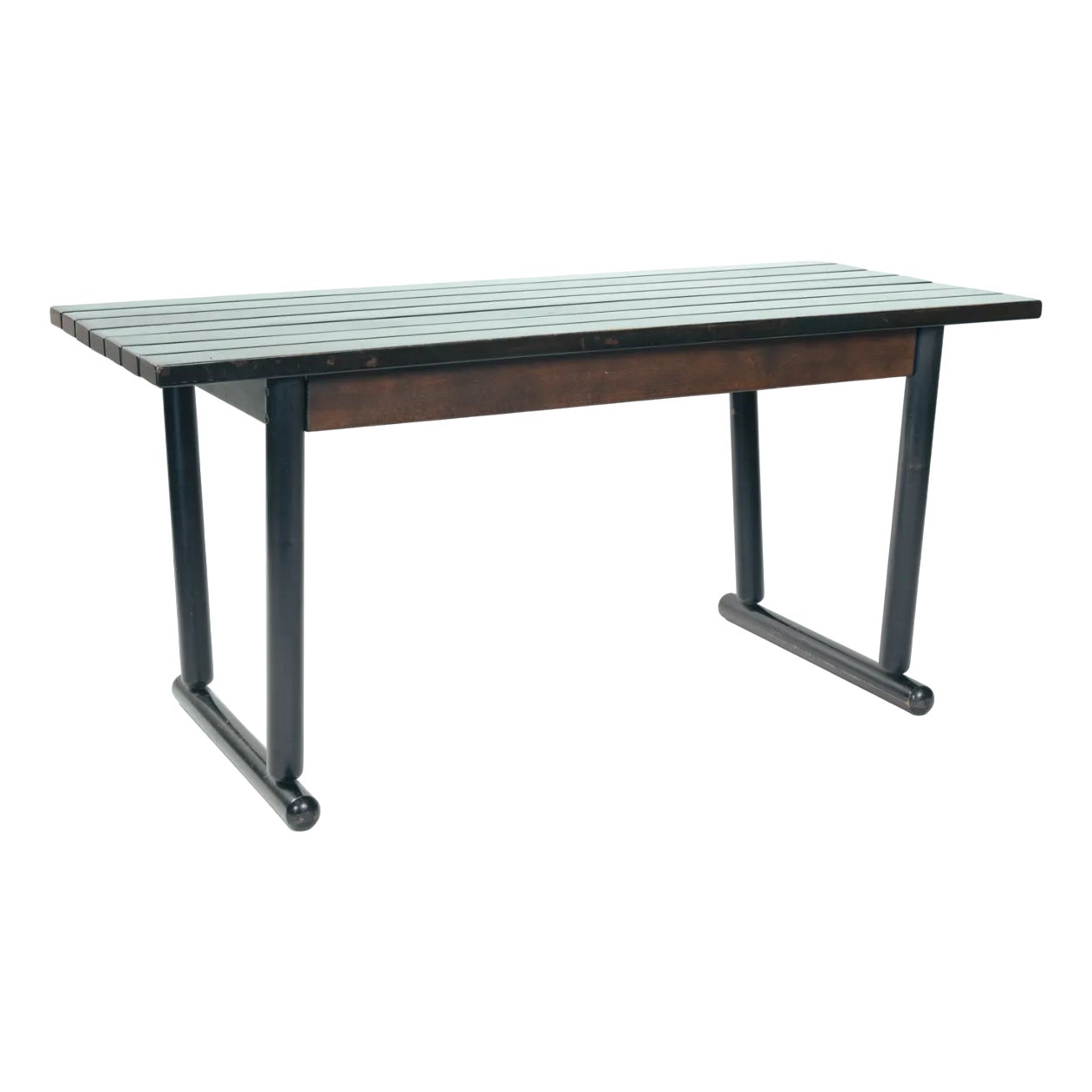 Vintage Slat Stick Dining Table, 1960s | Chairish