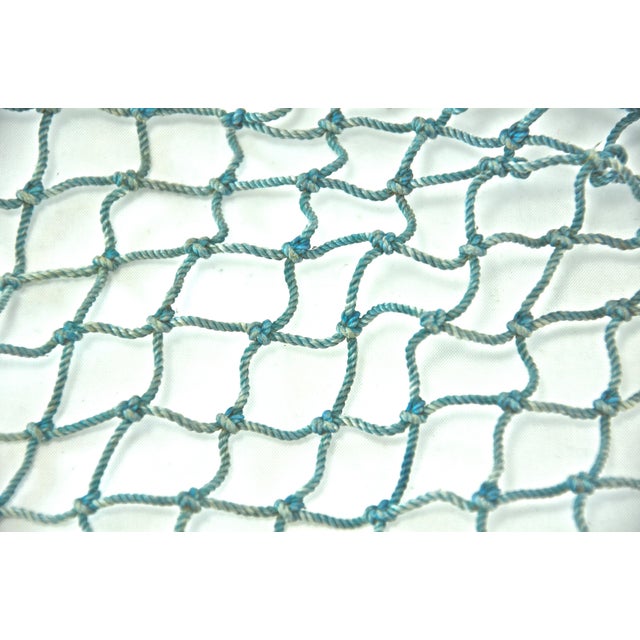 Reduced Shipping! Aqua Teal Nautical Fishing Net | Chairish Reduced Shipping! Aqua Teal Nautical Fishing Net | Chairish