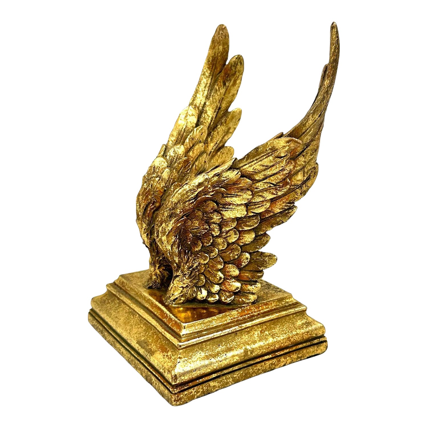 Early 21st Century Gold Wings Sculpture | Chairish