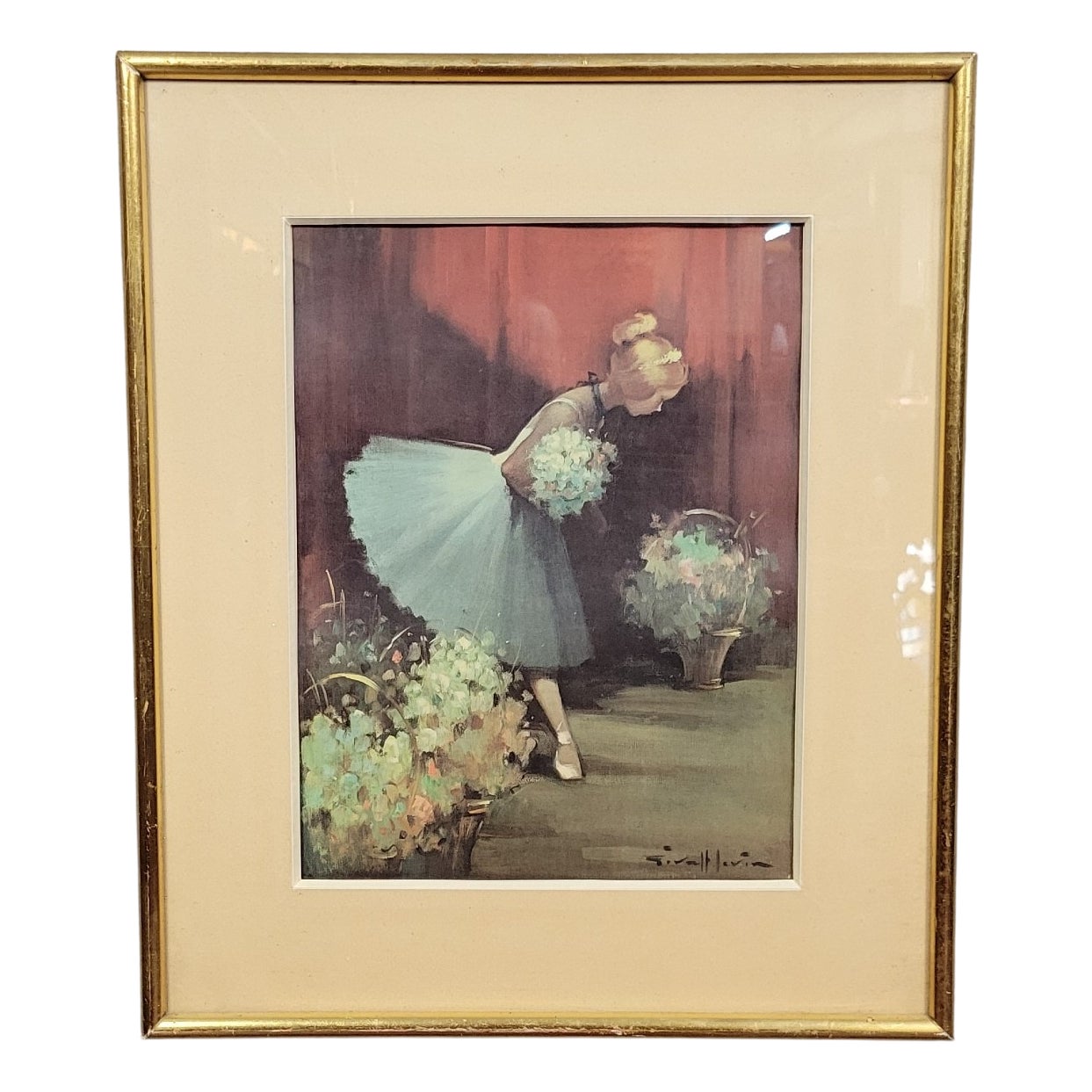 Juan Giralt Lerin, The Ballerina, Watercolor, Framed | Chairish