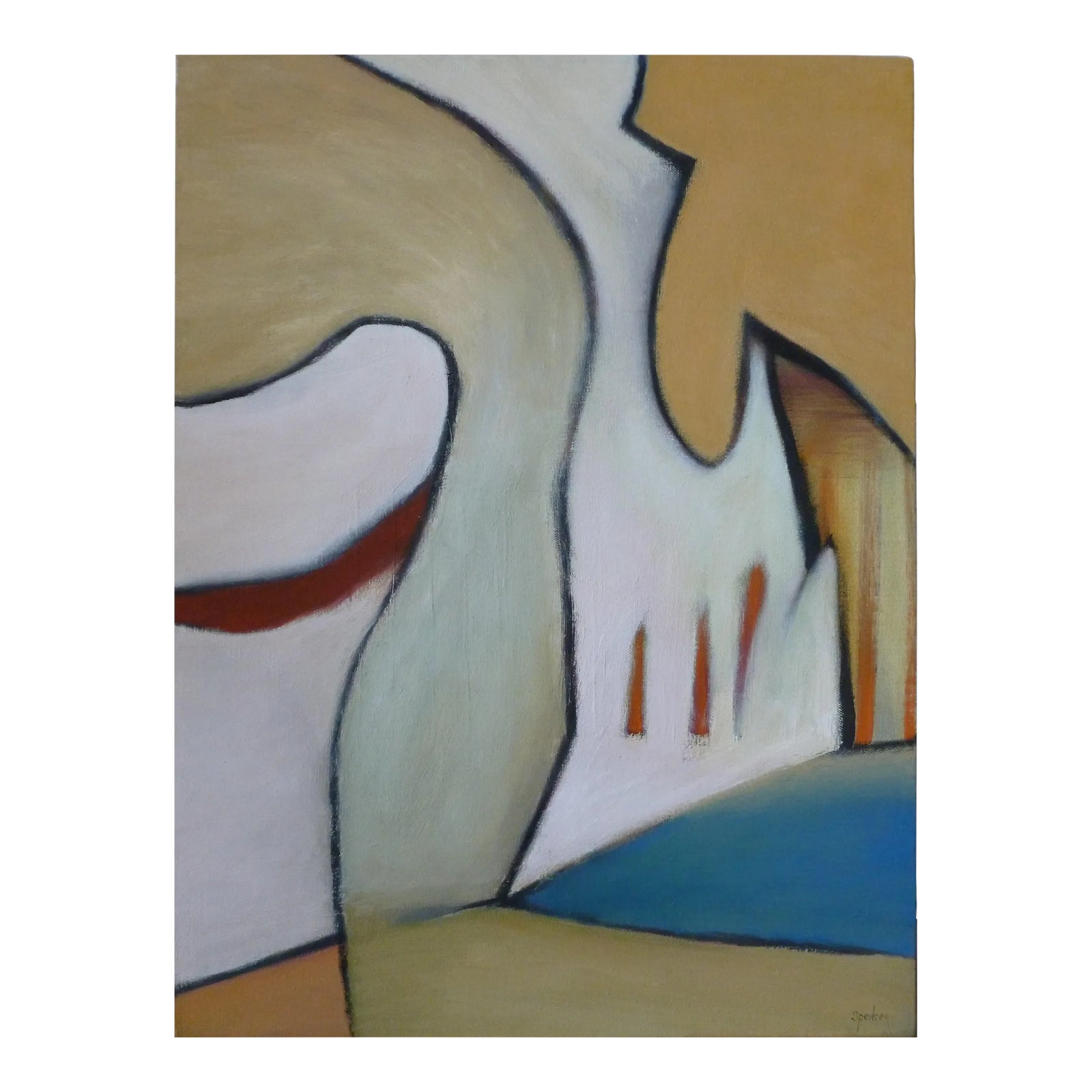"Greece" Abstract Oil Painting by Scott Spencer | Chairish