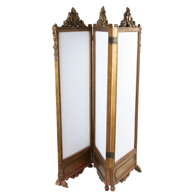 Antique French Screen Circa 1880 | Chairish