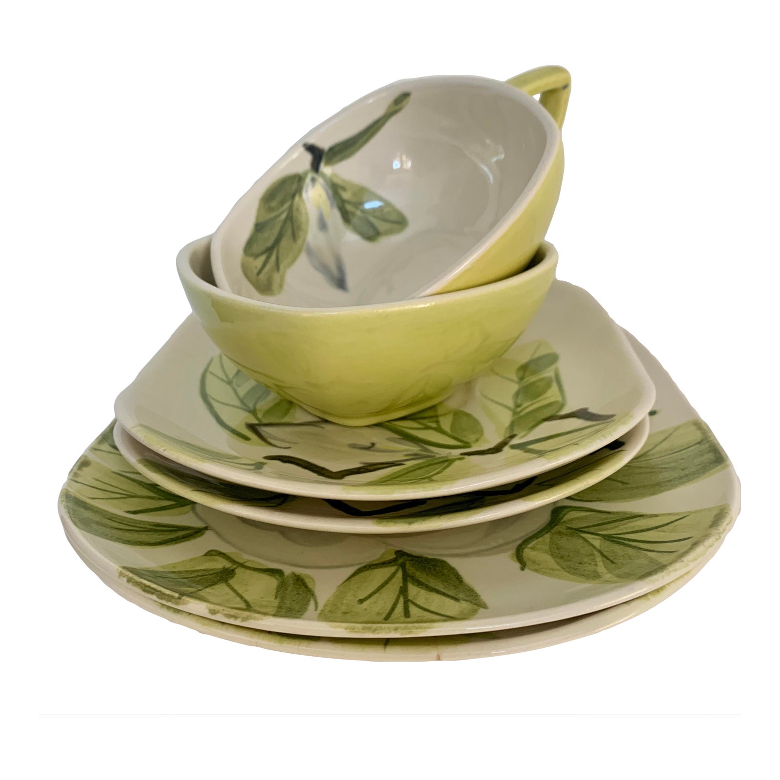 Vintage Red Wing Pottery Breakfast Set - 6 Pieces | Chairish