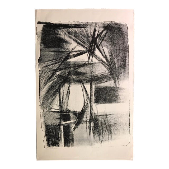 Jerry Opper 1940-50s Abstract Mid Century Lithograph | Chairish