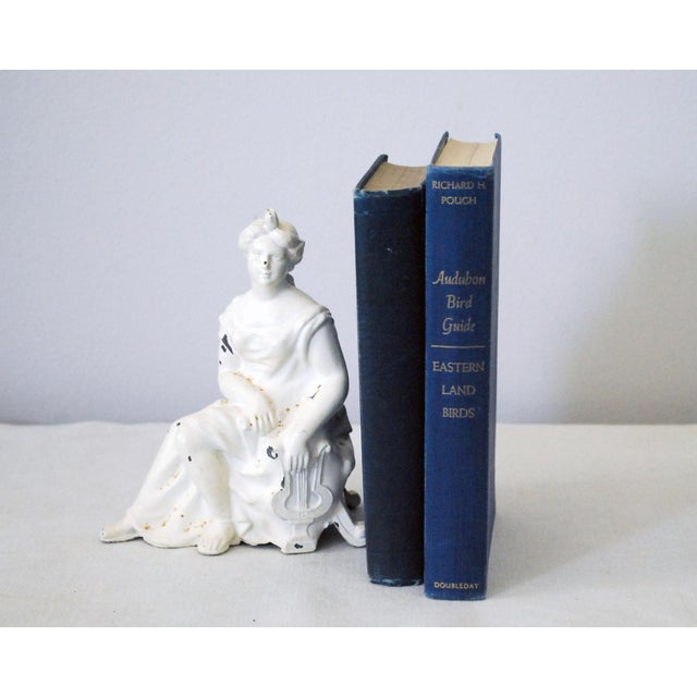 Antique Neoclassical Clock Topper Statue of Woman | Chairish