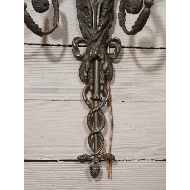 19th Century Italian Patinated Bronze Sconces Pair Chairish