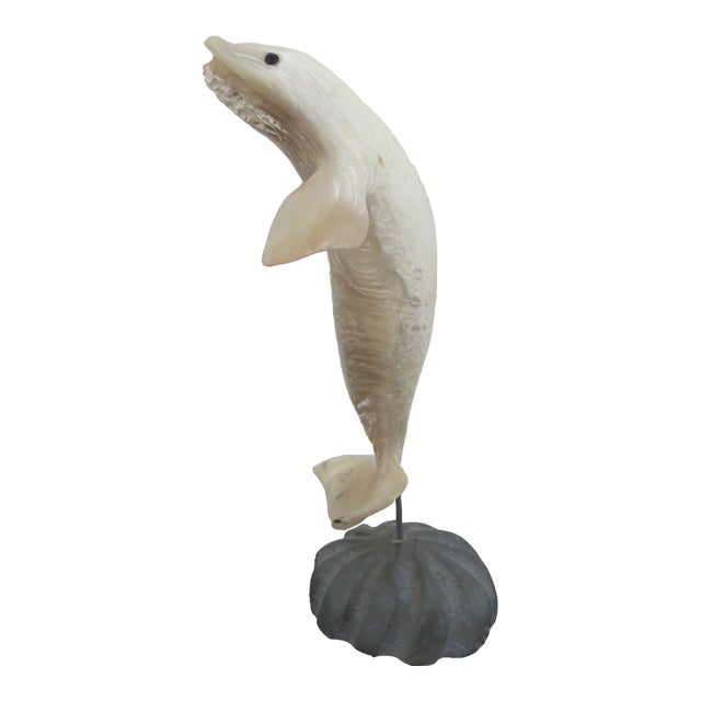 Bert Kimiksana Canada Inuit Tuktoyaktu Beluga Whale Antler Bone ...