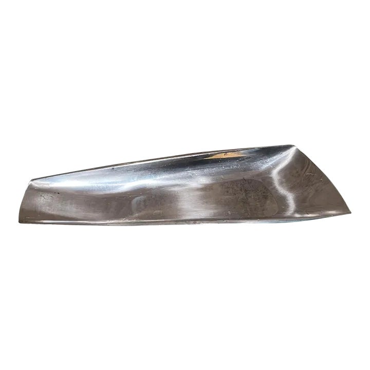 1960s Gense Modern Wedge Stainless Serving Tray Sweden | Chairish