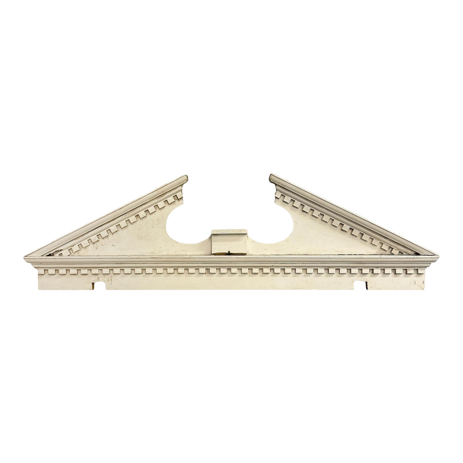 19th Century American Greek Revival Broken Pediment | Chairish