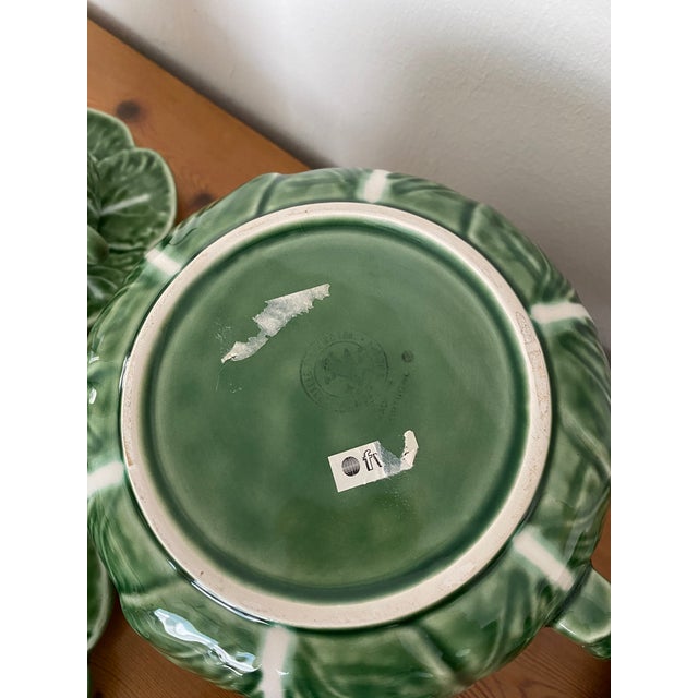 Bordallo Pinheiro Green Cabbage Tea Set- 11 Pieces | Chairish