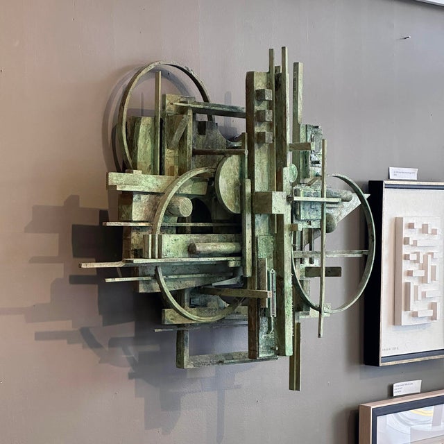 Heller Large Contemporary Copper Patina Assemblage | Chairish