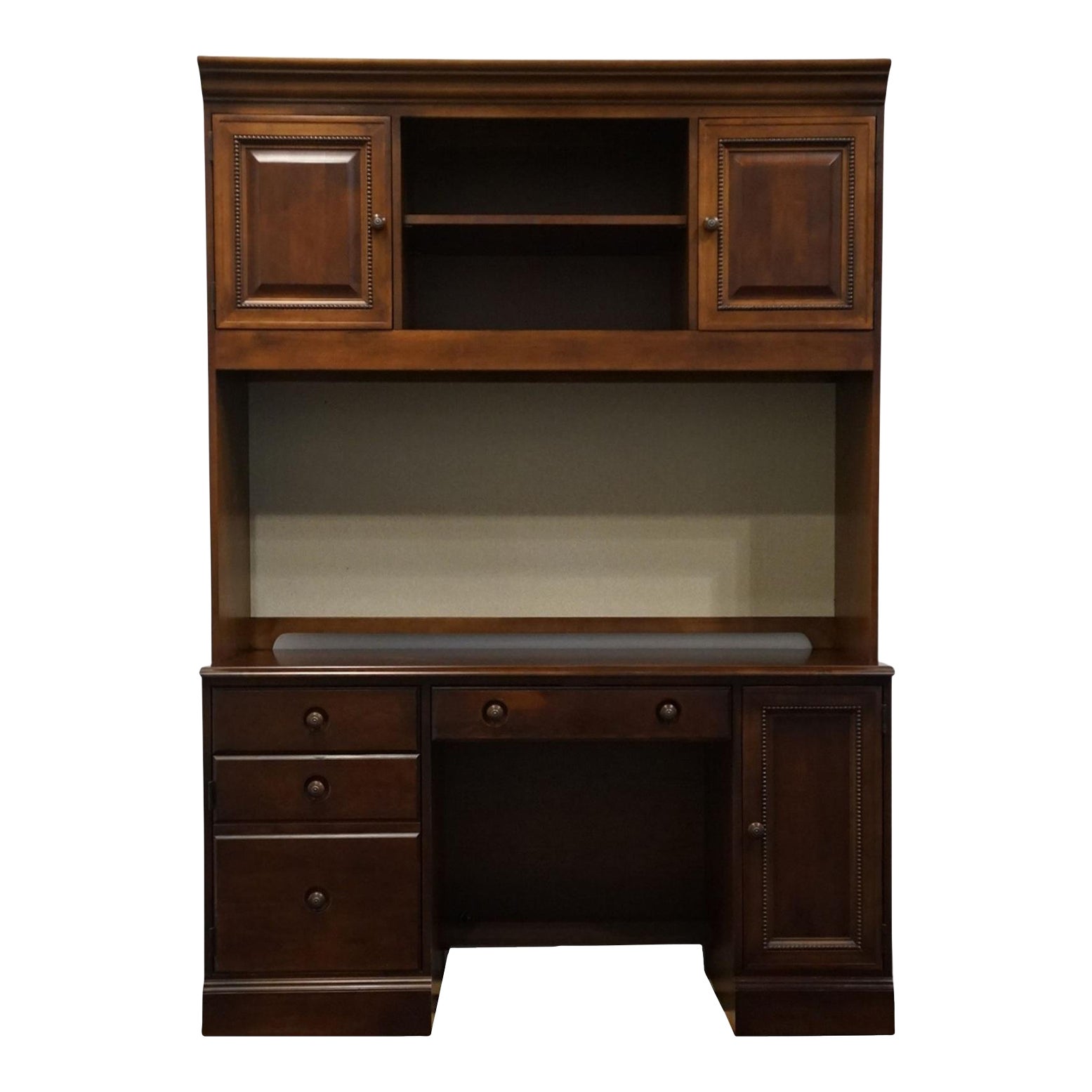 Stanley Furniture Cherry Contemporary Traditional Style 56" Computer ...