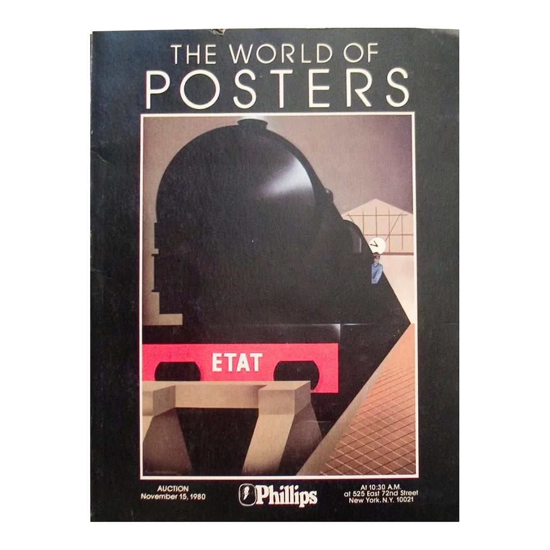 1980 Phillips 'The World of Posters Auction' Black,Red,Brown Book ...