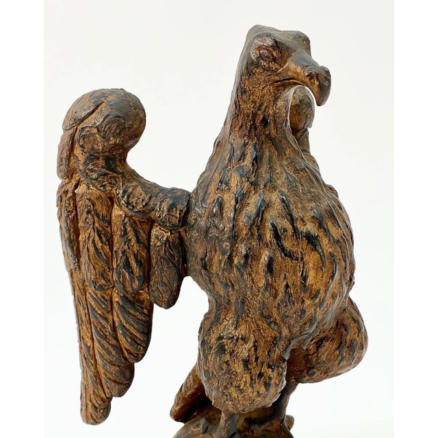 Mid Century Ethan Allen Heavy Plaster Eagle Sculpture C.1964 | Chairish